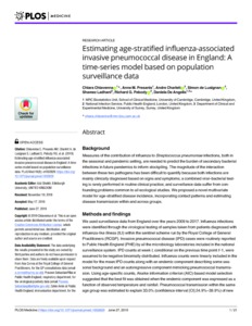 Estimating age-stratified influenza-associated invasive pneumococcal ...